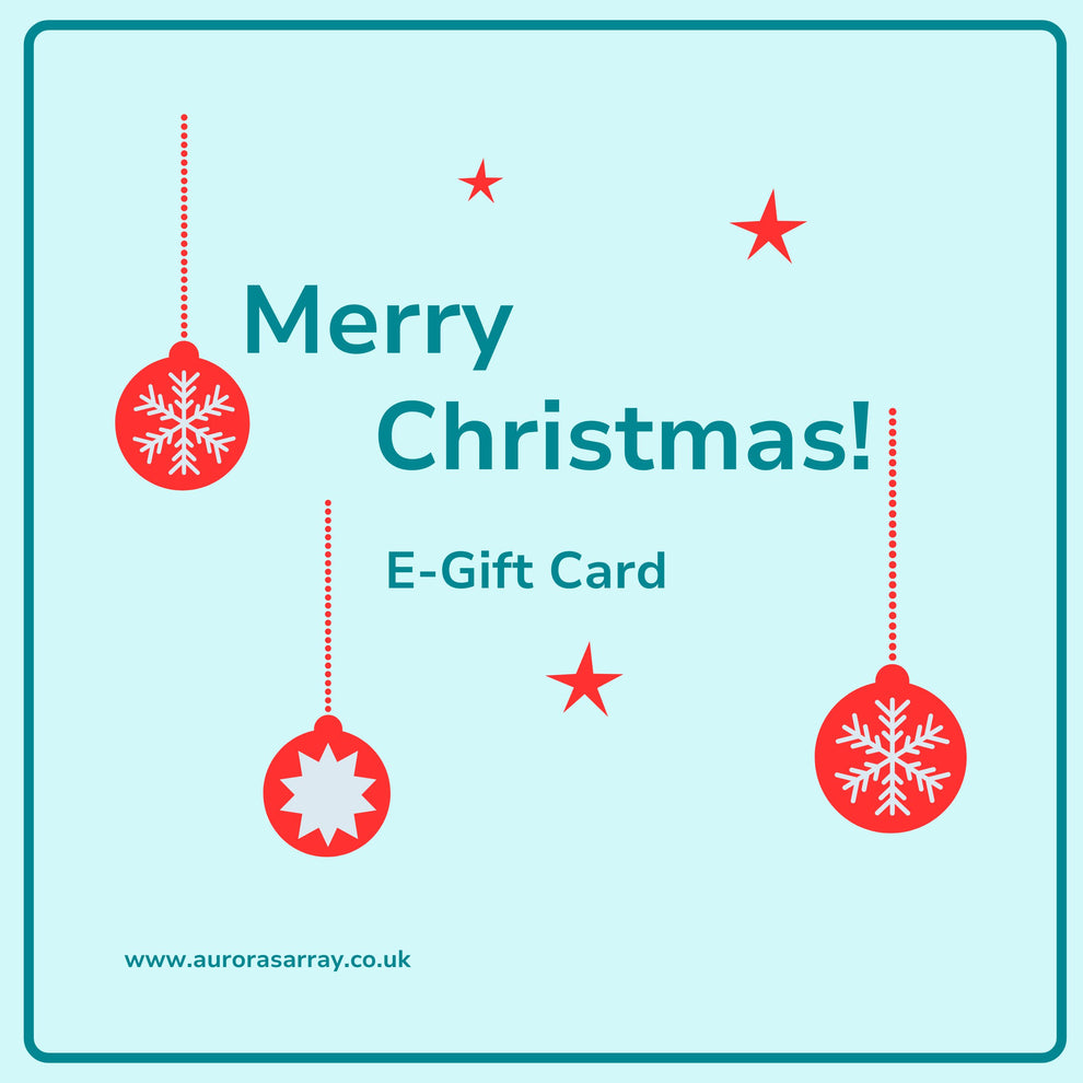 Christmas E-Gift Card | Aurora's Array | The Perfect Gift
